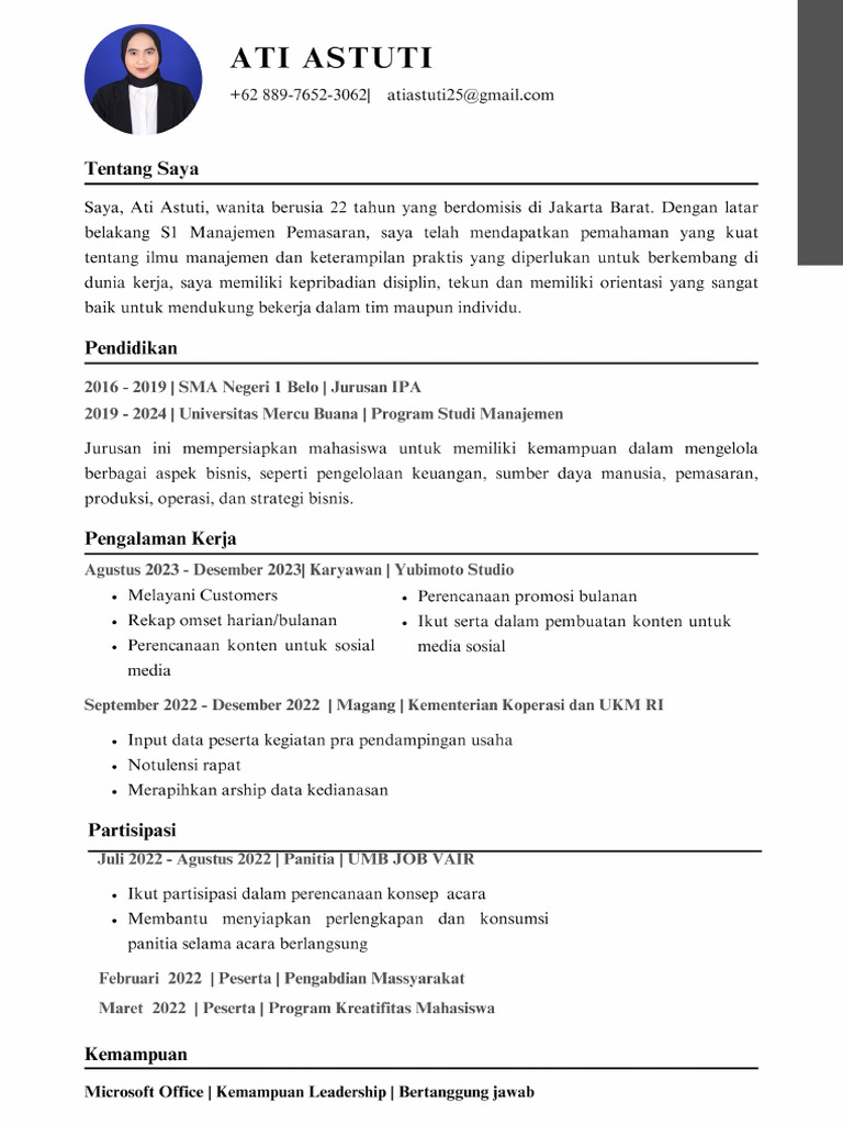 Professional CV Resume | PDF