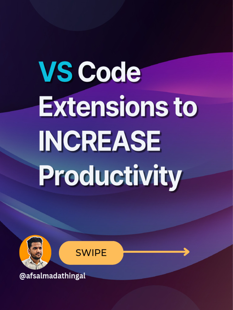 VS Code Extensions To INCREASE Productivity 1708446081 | PDF | Art