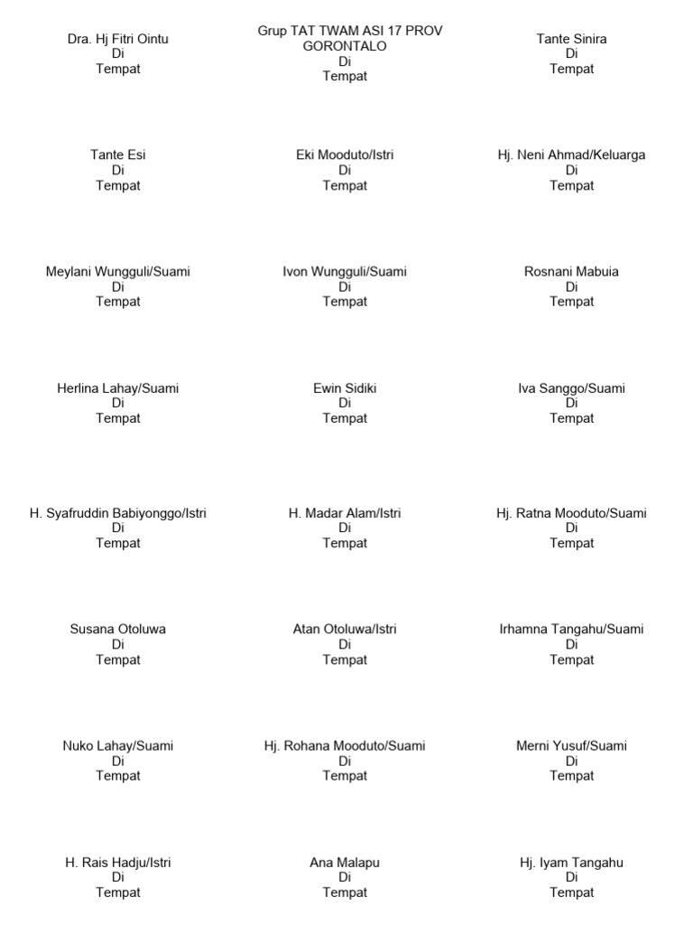 Template Label 103 by Pangestu Percetakan | PDF