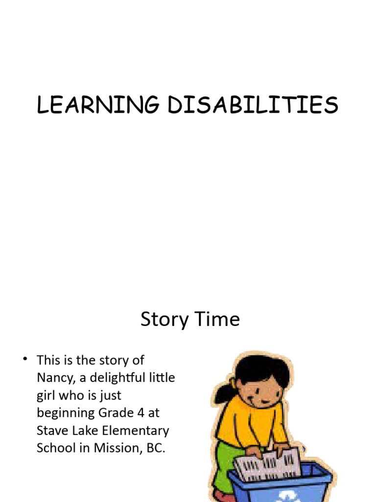 Types of Learning Disabilities Explained | PDF | Dyslexia | Learning Disability
