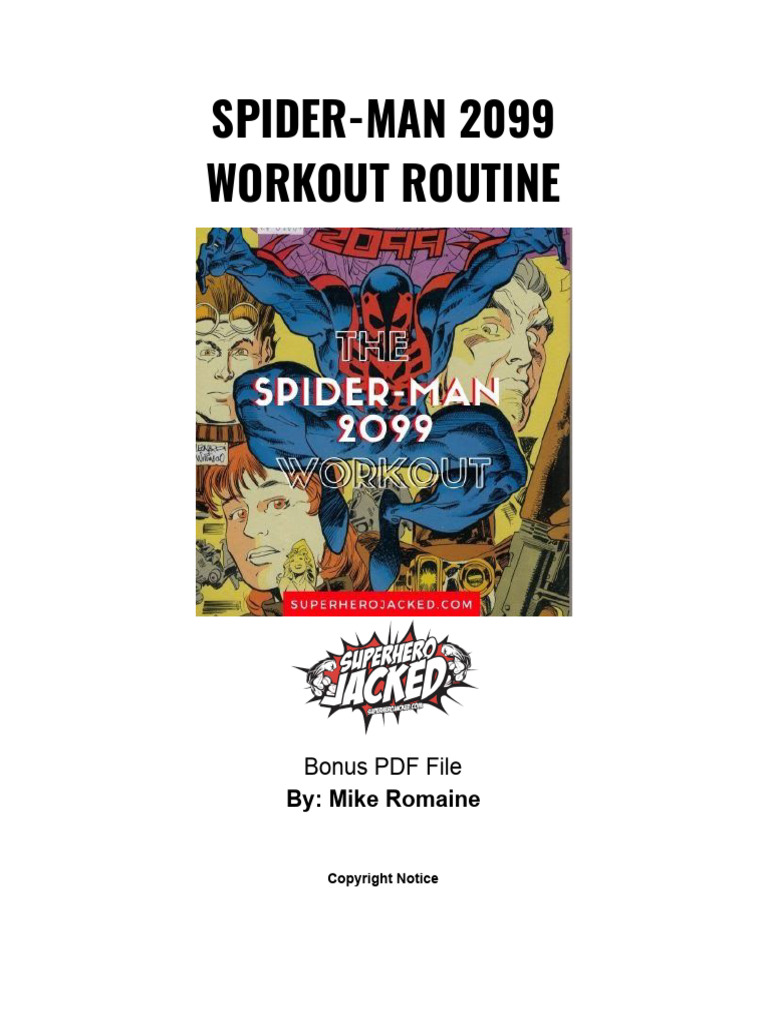 Spider Man 2099 Workout Routine PDF 1 | Download Free PDF | High ...