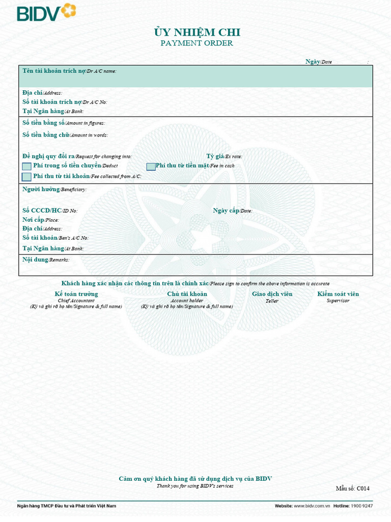 14.1.C014. Ủy nhiệm chi | PDF