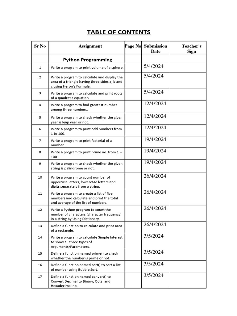 Class 12 - CS - Practicals - Python Programming | PDF | Parameter ... Class 12 - CS - Practicals - Python Programming | PDF | Parameter ...