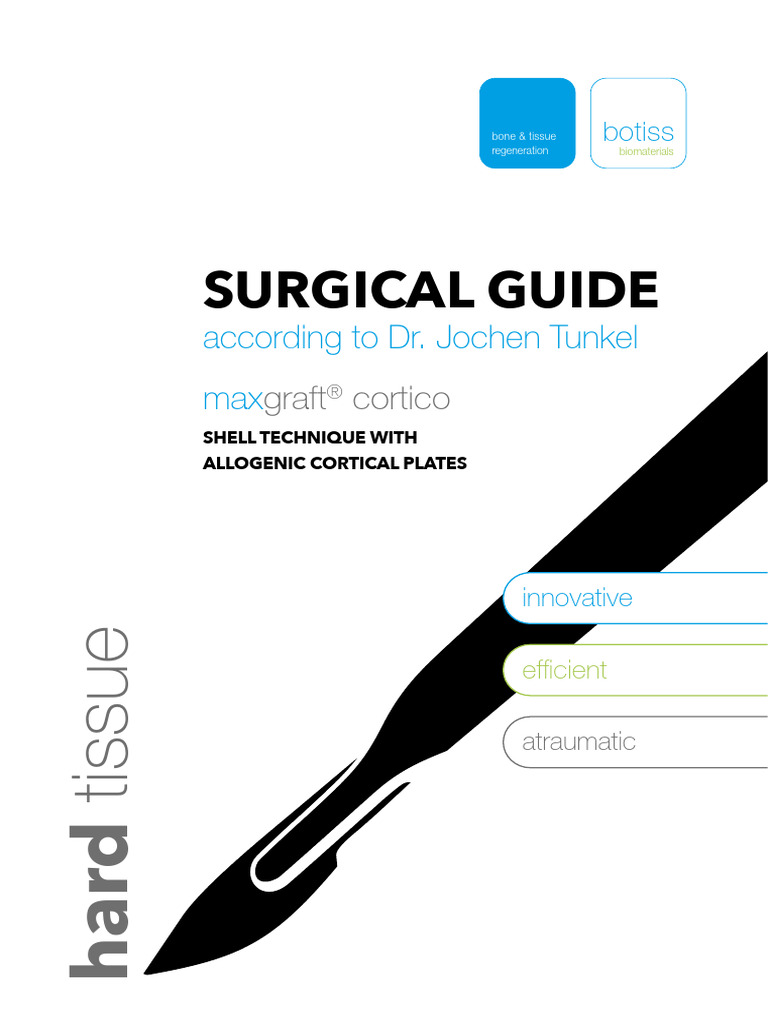 Botiss Maxgraft Cortico SurgicalGuide Tunkel EN | PDF | Bone | Surgery