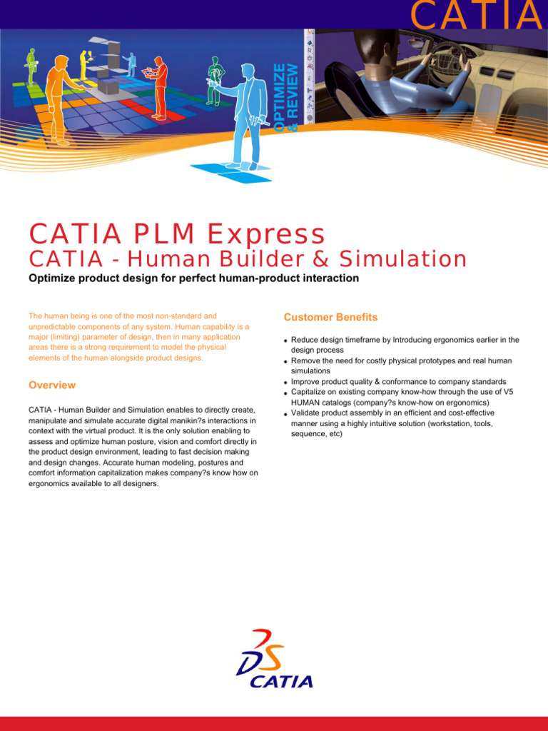 CATIA - Human Builder & Simulation | PDF | Product Lifecycle | Simulation