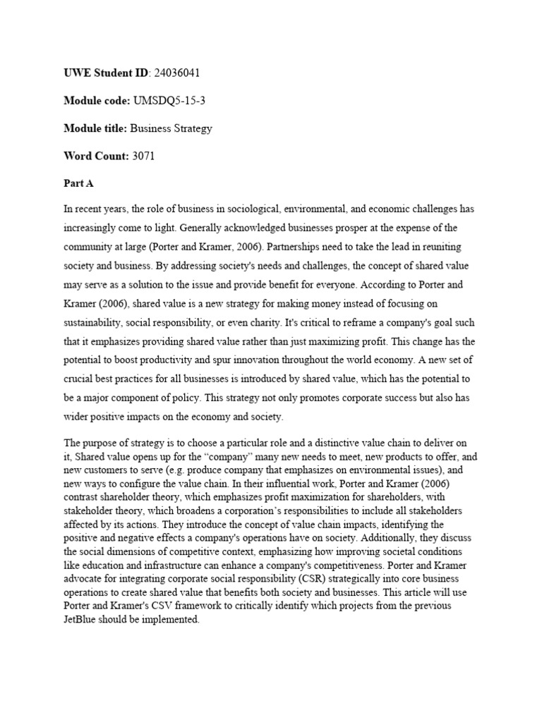 Ngo Duc Viet - BS - Final Exam | PDF | Competitive Advantage | Strategic Management