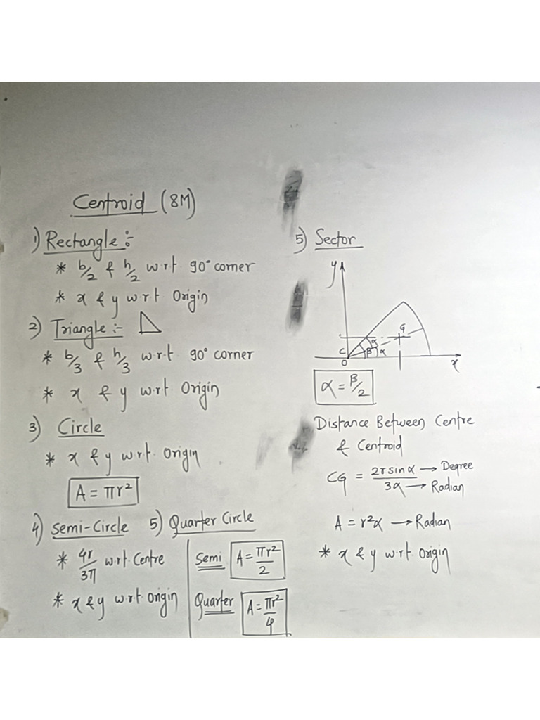 Mechanics Centroid and Impulse (Crash Course) | PDF