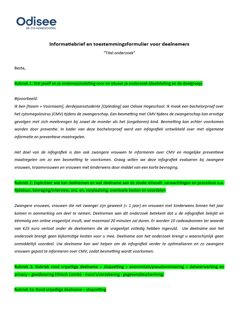Template Informed Consent | PDF