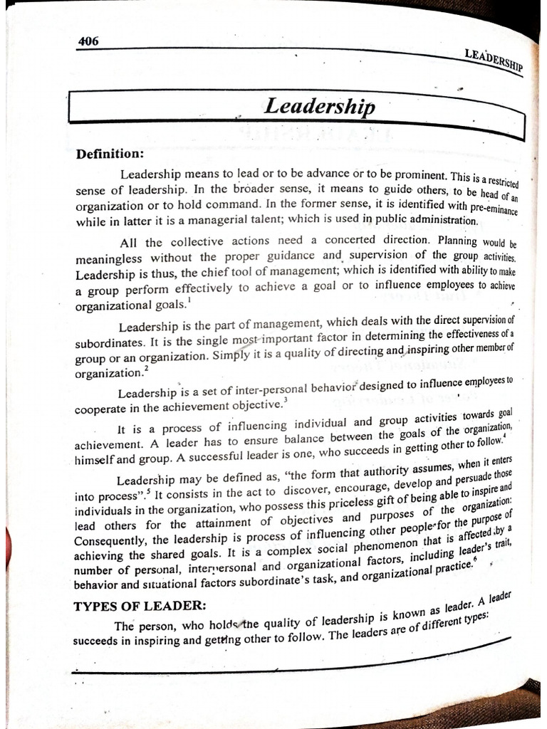 Leadership | PDF