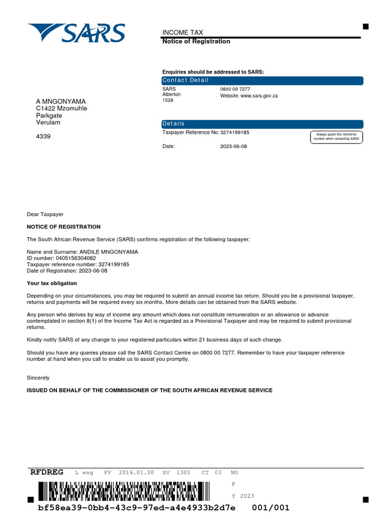 Get Letter | PDF | Taxpayer | Taxes