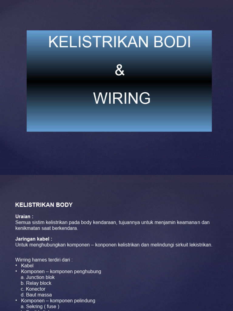 Kelistrikan Bodi & Wiring | PDF