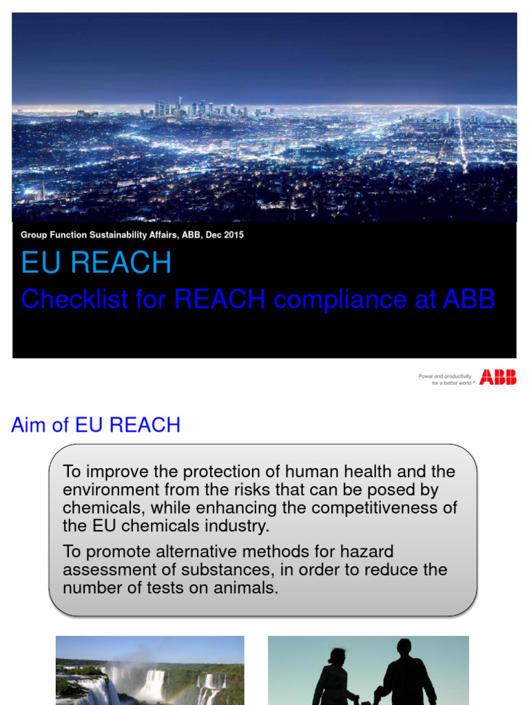 Checklist For EU REACH Compliance at ABB | PDF | Safety