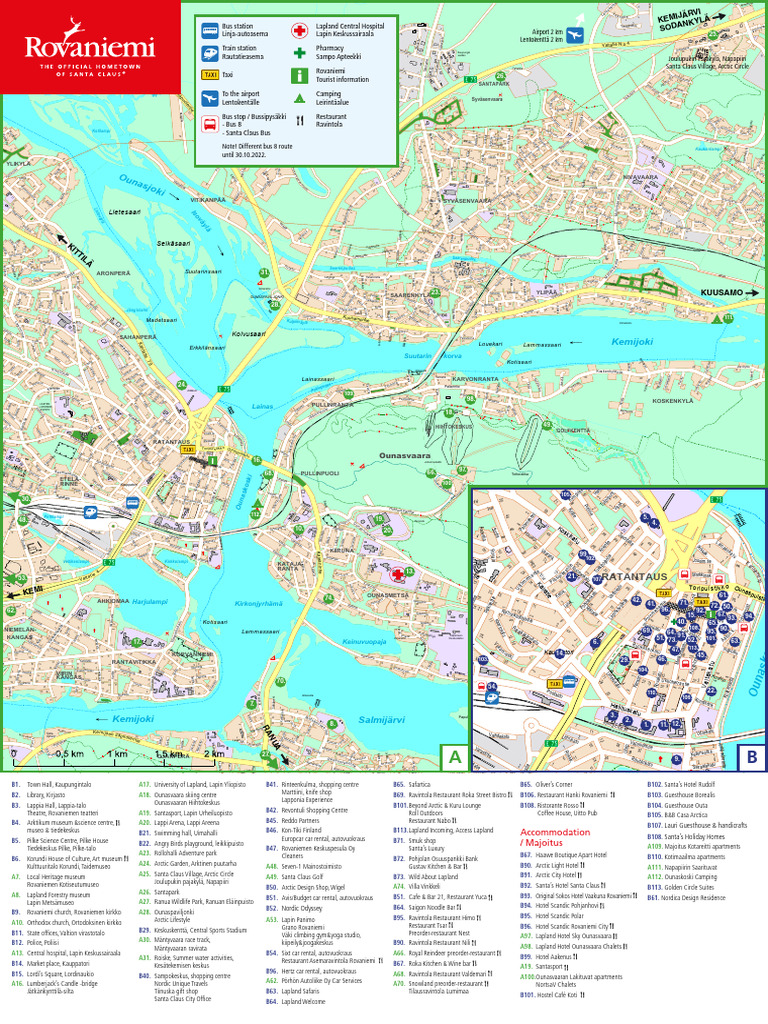 Rovaniemi Tourist Map July 2022 | PDF