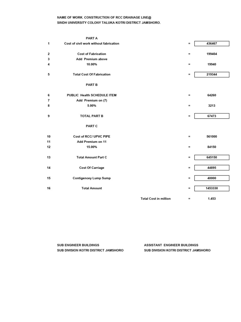 Rcc Pipe Line | Download Free PDF | Concrete | Architectural Elements