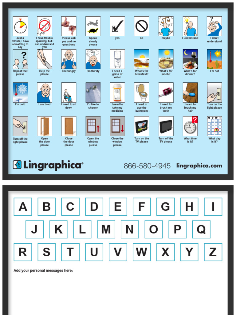 Daily Activities Communication Board | PDF