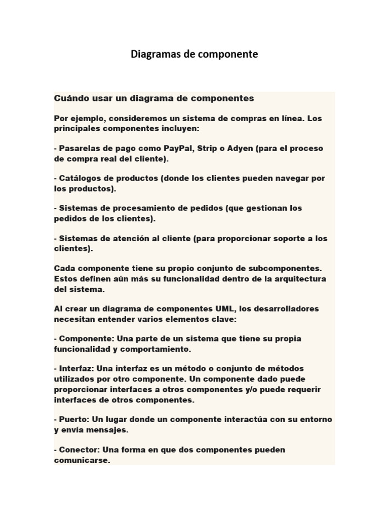 Diagramas de Componentes | PDF | Informática