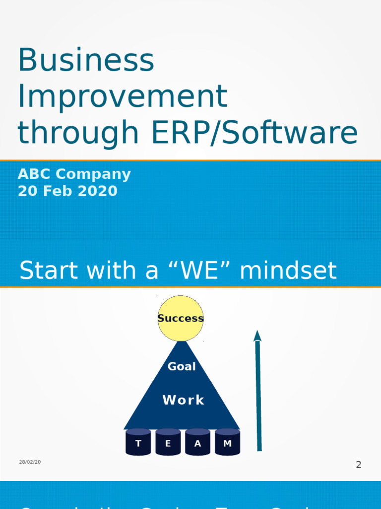 ERP Implementation Sample Project Kickoff | PDF | Enterprise Resource ...