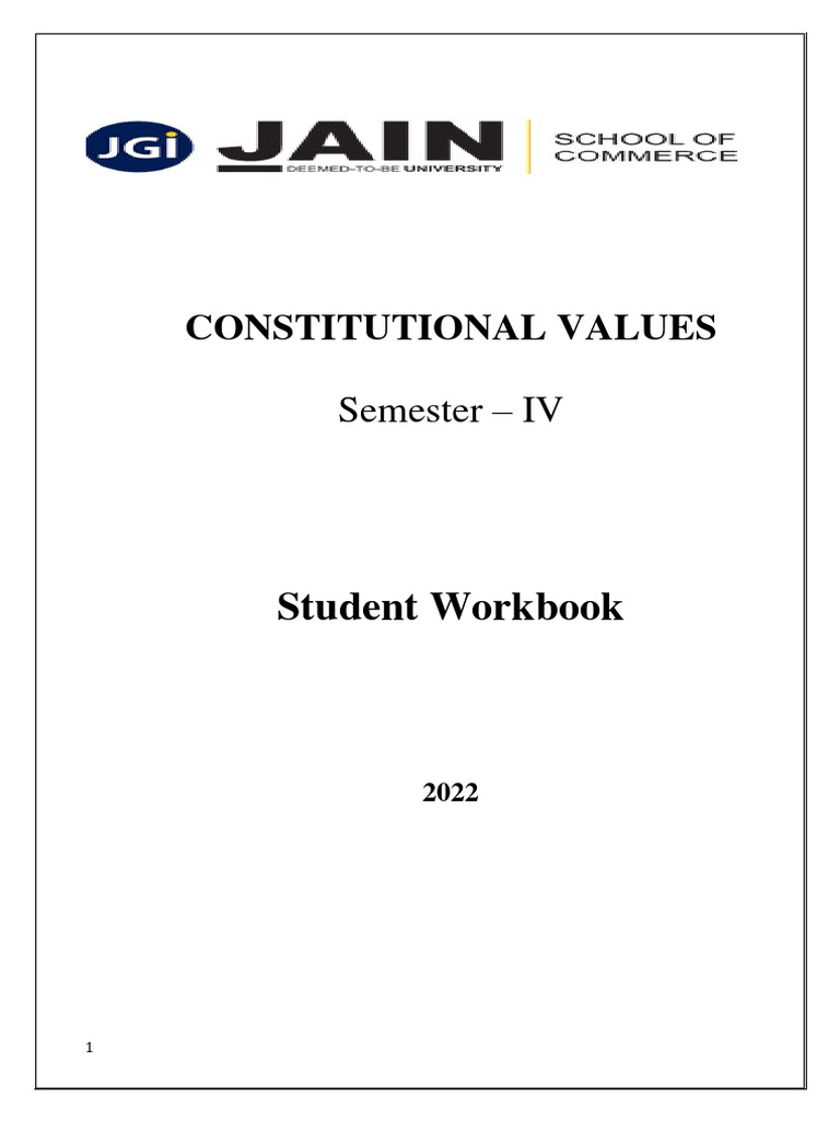 Constitutional Values Ju | PDF | Constitution | Government