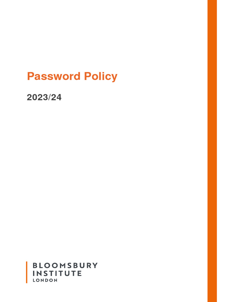 Password Policy | PDF | Password | Superuser