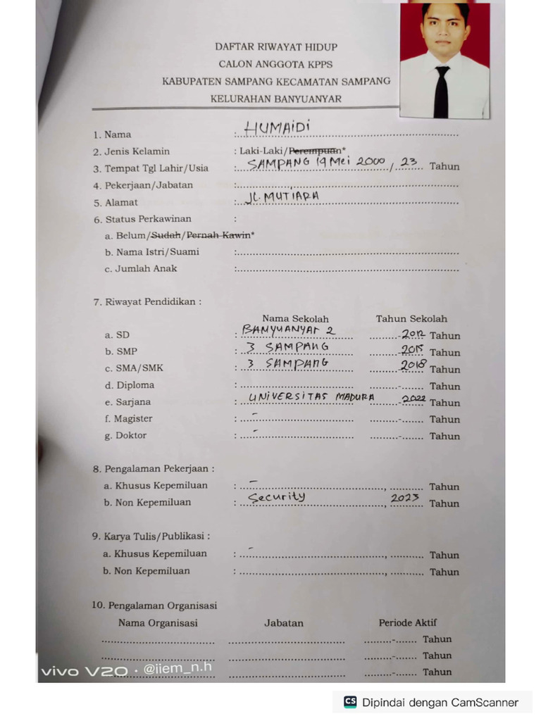 Humaidi Riwayat Hidup | PDF