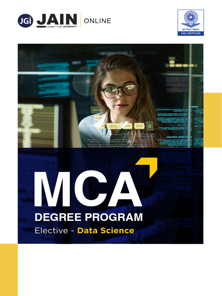 JAIN MCA Domestic DS Brochure | PDF | Data Science | Educational Technology