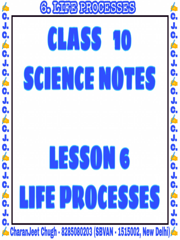 10-6 Life Processes | PDF