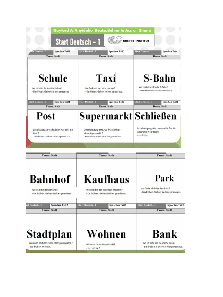 Sprechen Teil 2-Đã G P | PDF