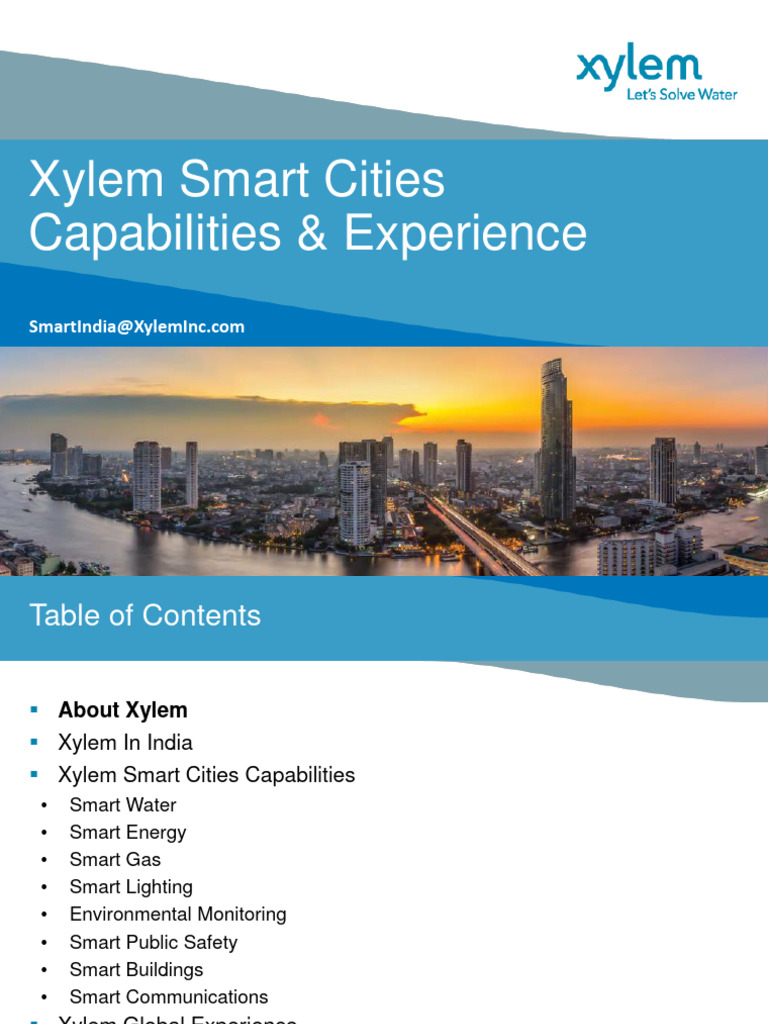 Xylem Smart Cities Capabilties 0 | PDF