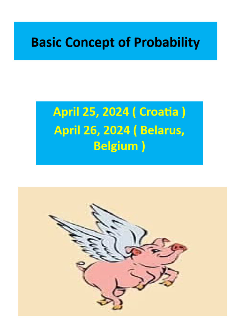 Understanding Basic Probability Concepts | PDF