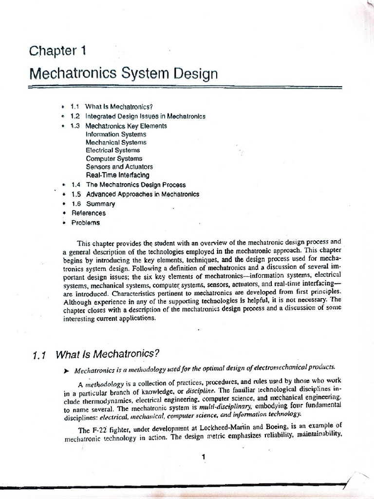 Mechatronics 1 | PDF