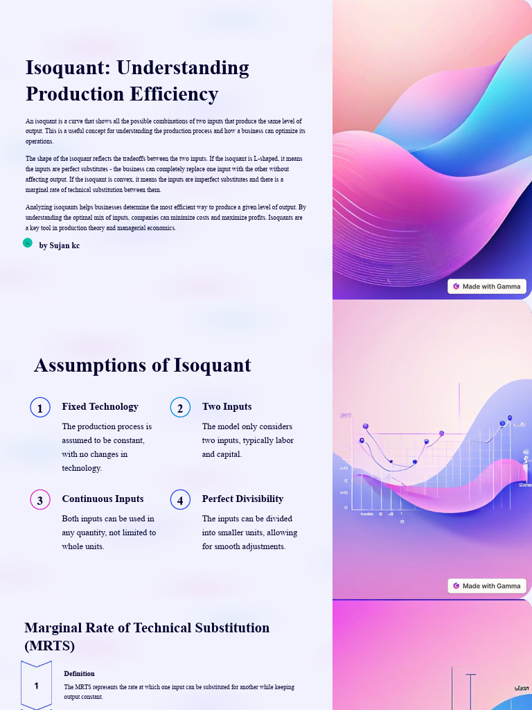 Isoquant Understanding Production Efficiency | PDF | Production And Manufacturing | Economies