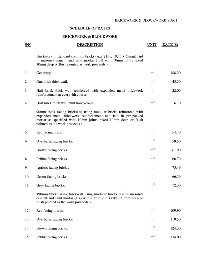 04 - Brickwork & Blockwork | PDF | Brick | Masonry