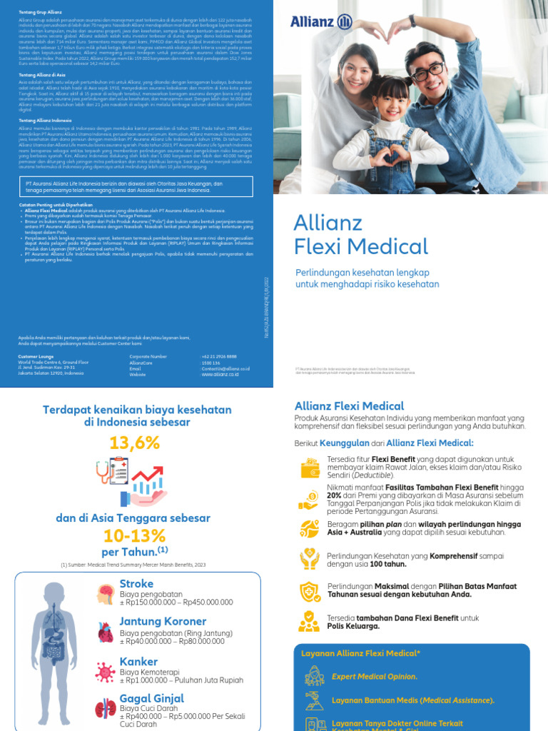 Brosur Allianz Flexi Medical | PDF | Pengelolaan Keuangan & Uang