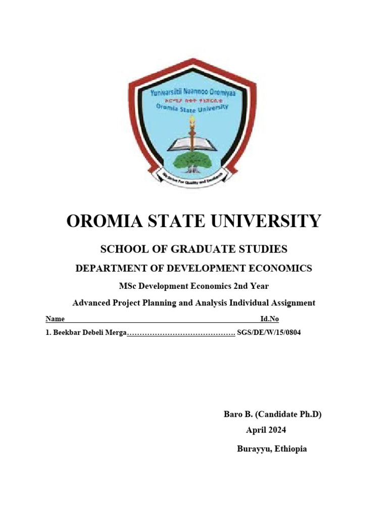 Advanced Project Planning and Analysis Individual Assignment1 | Download Free PDF | Feasibility ...