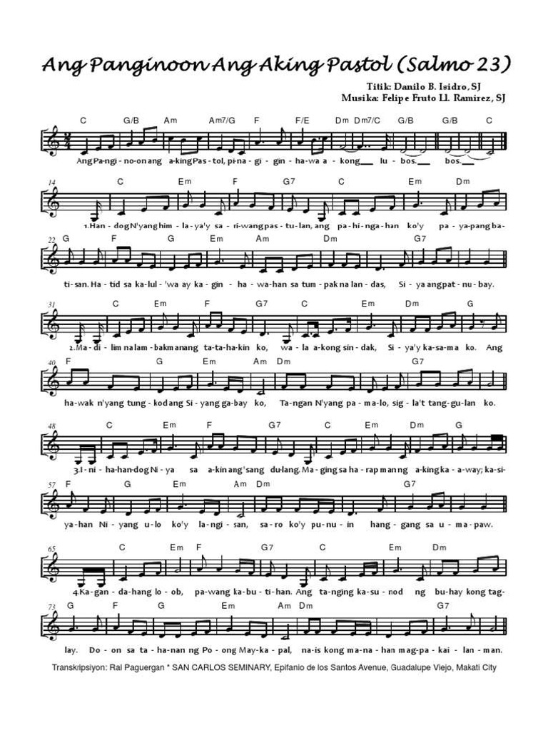 2 Ang Panginoon Ang Aking Pastol | PDF