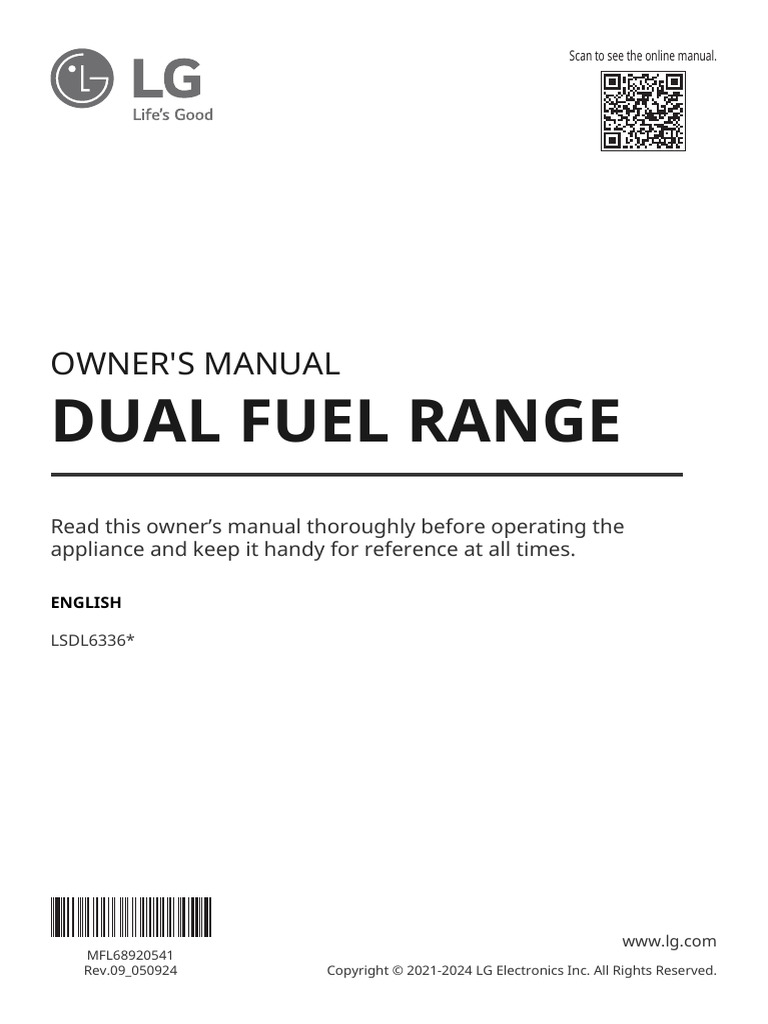 Dual Fuel Rancg Na0 MFL68920541 09 240509 00 Om Web en | PDF | Cookware ...