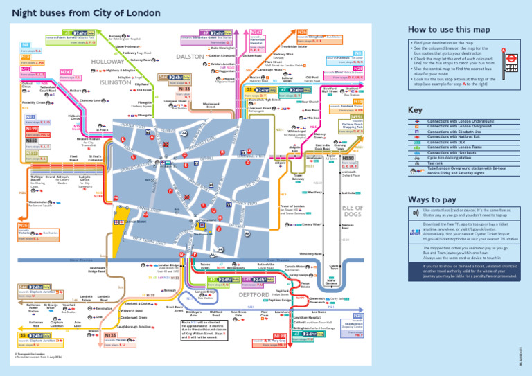 City of London Night A4 BUS | PDF | Transport | Rail Transport
