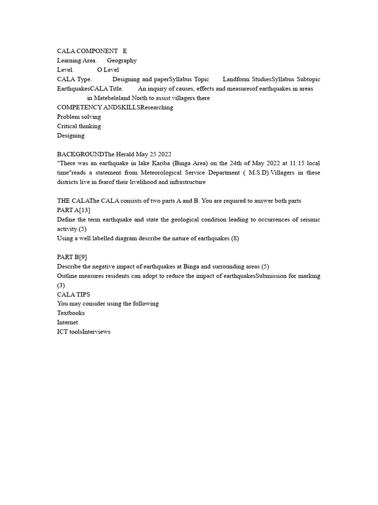 Cala Component e | PDF