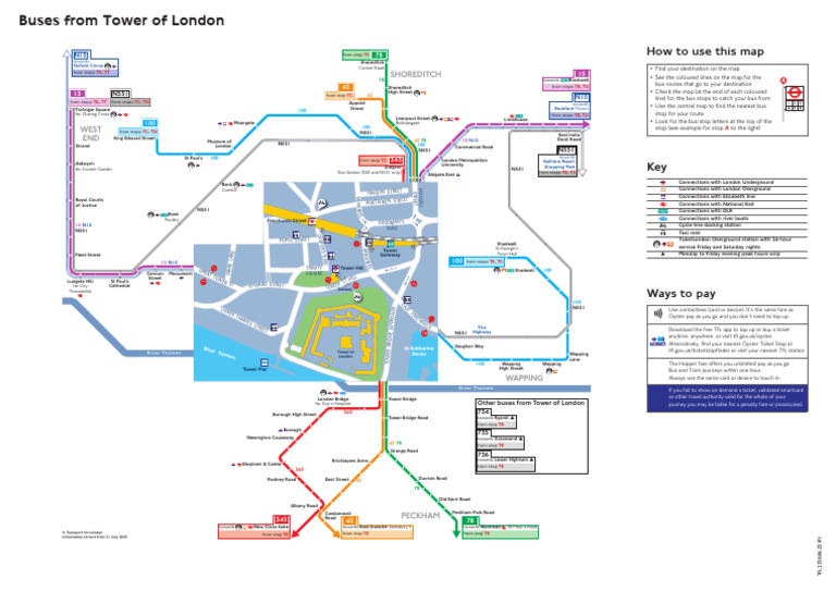 Tower of London A4 310723 - BUS | PDF | London | Transport