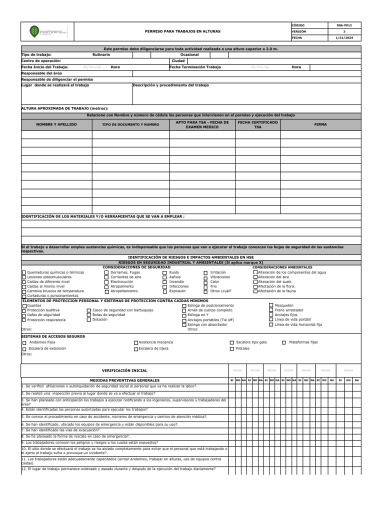 Permiso de Trabajo | PDF