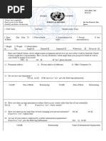 UN Personal History Form Guide | PDF
