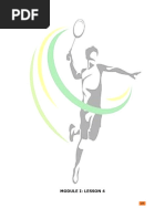 Badminton Singles Tactics Guide | PDF | Sports | Leisure