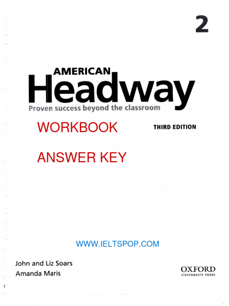 American Headway 2 Workbook Answer Key | PDF