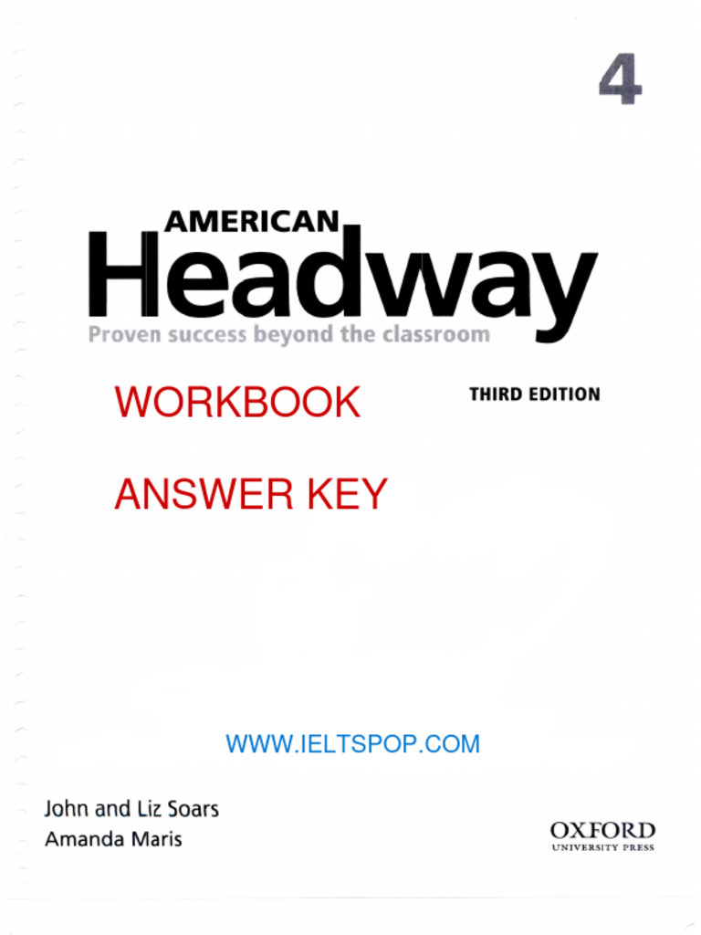 American Headway 4 Workbook Answer Key | PDF