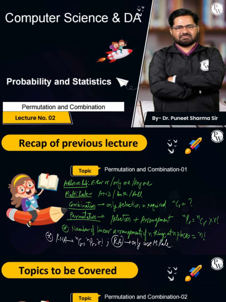 Permutation & Combination 02 - Class Notes | PDF Permutation & Combination 02 - Class Notes | PDF