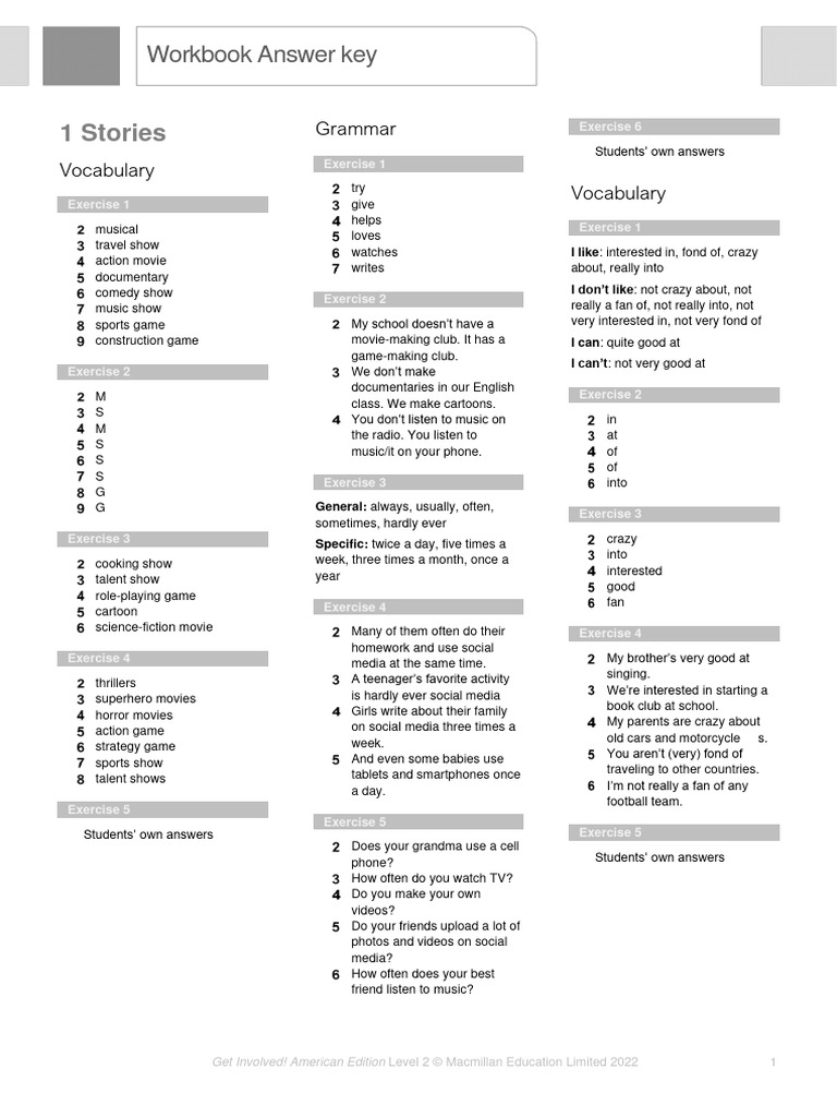 Answer Key Book Cuarto | PDF