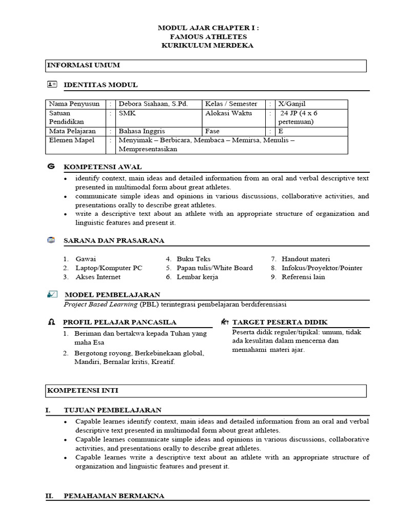 Modul Ajar | PDF | Karier & Perkembangan