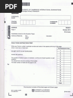 MS Cambridge Checkpoint Results 2025 | PDF