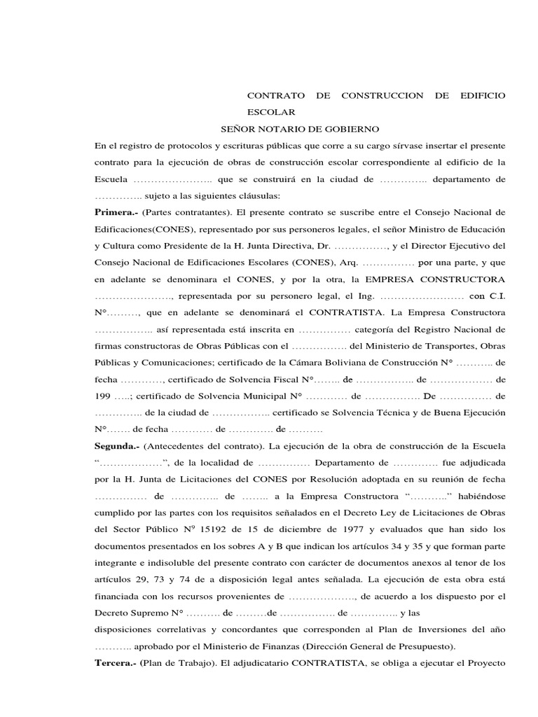 CONTRATO DE CONSTRUCCION | PDF | Póliza de seguros | Presupuesto