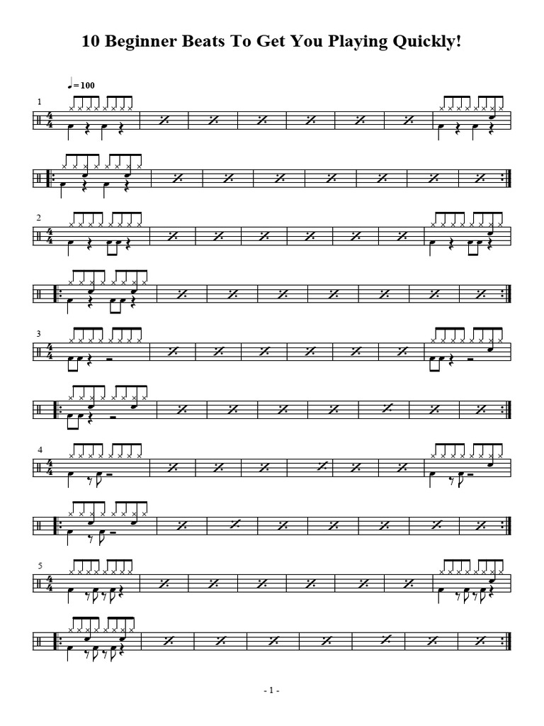 10 Beginner Beats | PDF